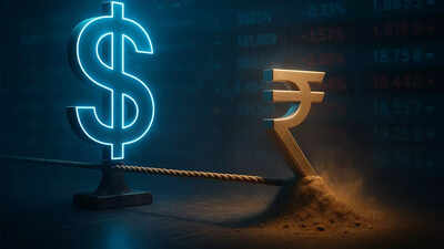 Rupee in red: Currency drops 10 paise in early trade; trades at 90.44 ...